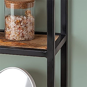 Powell Furniture Linon Penelope Metal Wall Shelves in Black