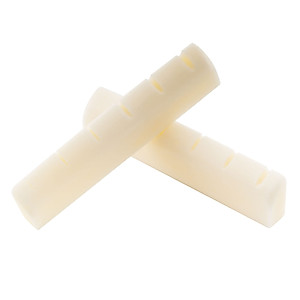 Musiclily Pro 44mm Standard LP style Flat Bottom Bone Nut Compatible with USA Les Paul Electric Guitar, 44.07x4.98x9.30mm (2 Pieces)