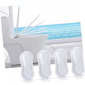 FRCOLOR 5pcs Toilet Anti-Collision Pad Toilet Bidet Bumper Bidet Toilet Bumpers Non-Skid Toilet Gaskets Self-Adhesive Toilet Gaskets Furniture Kit Seat Cushion Toilet Lid