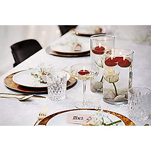 Bolsius Unscented 1.75" Floating Candles – Set of 20 Red Floating Candles – Cute and Elegant Burning Candles – Candles with Nice and Smooth Flame – Party Accessories