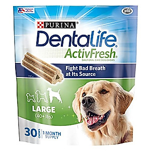Purina DentaLife Large Dog Dental Chews; ActivFresh Daily Oral Care - (2) 30 ct. Pouches