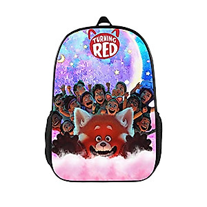 Cartoon Backpack17 Inches Simple And Lightweight Casual School Backpack Teen Boy Girl Schoolbag One Size