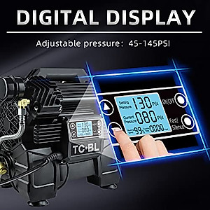 TC·BL Heavy Duty Air Compressor 145PSI 2HP Tankless and Oil Free Air Pump
