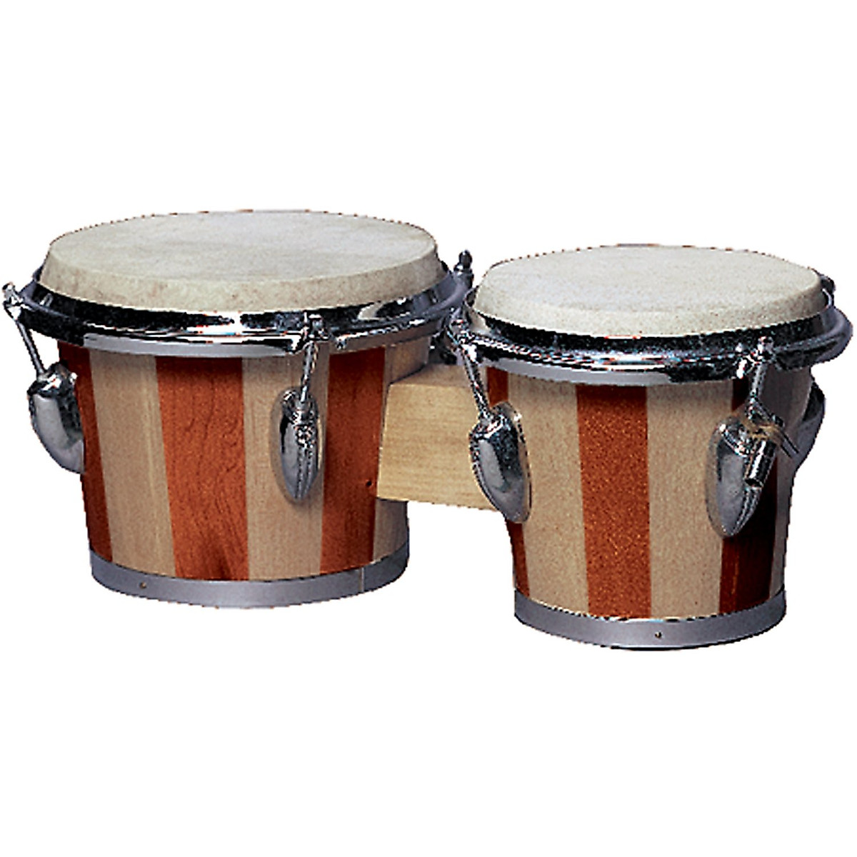 Performance Plus 439-TT Tunable Two Tone Wood Bongos 7" & 8" Skin Heads, inch