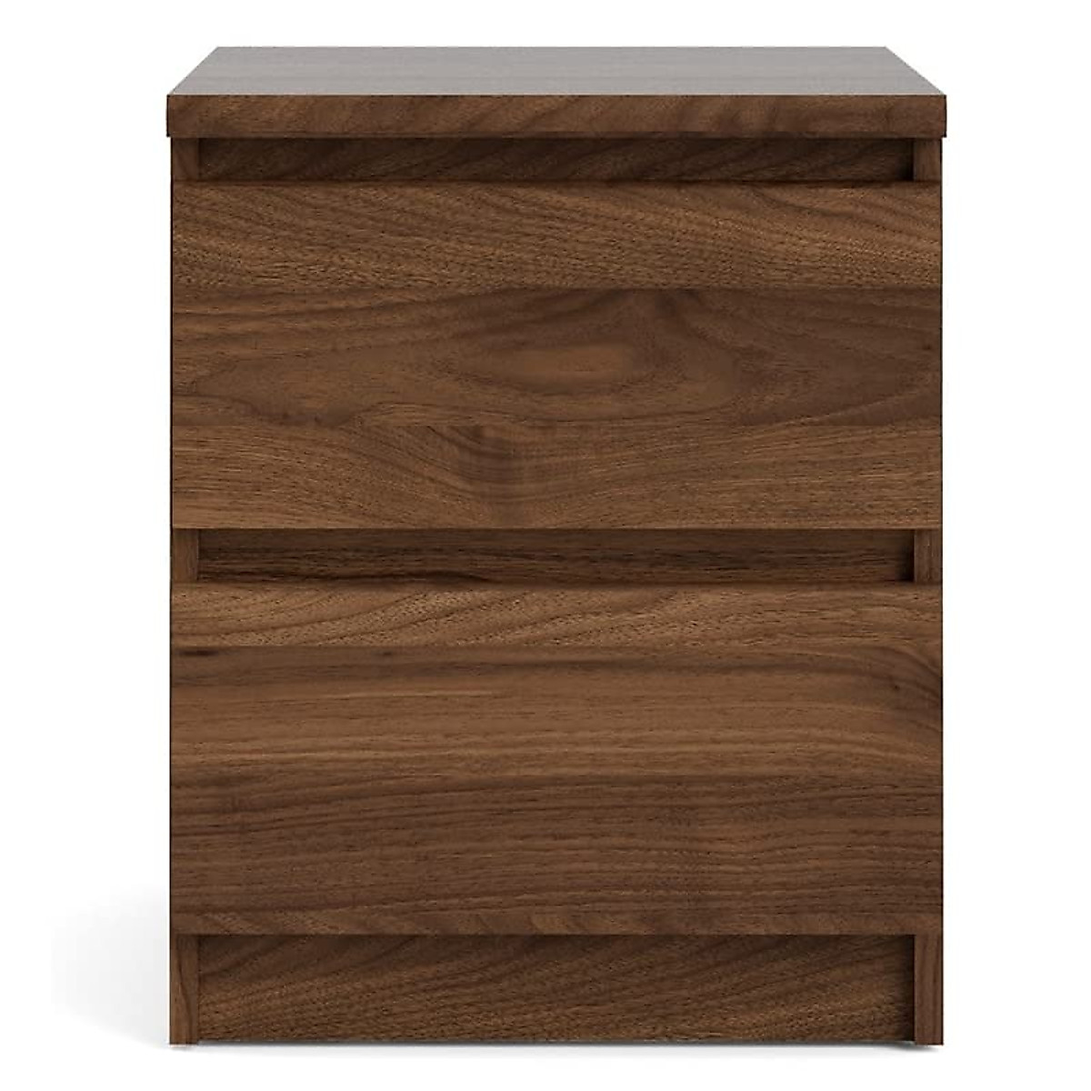 Tvilum 2 Drawer Bedroom Nightstand Nighstand, Brown