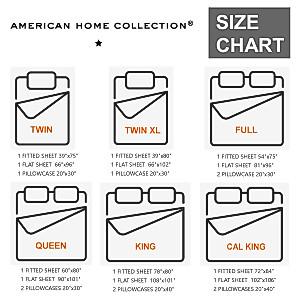 American Home Collection King Sheet Sets - Ultra-Soft Microfiber Bed Sheets - Wrinkle - Resistant, Breathable, Deep Pockets - Dark Gray