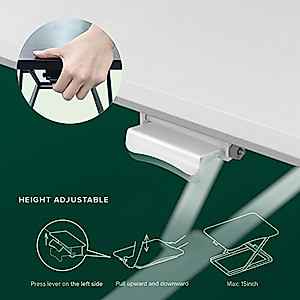 ZINUS Molly 28 Inch Standing Desk with Adjustable Height, Desktop Workstation, Desk Converter, No Assembly, White