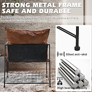 Homy Grigio Reading Chair Living Room Chairs Accent Chairs Set of 2 & 1 for Living Room Modern Teen Chairs for Bedroom Comfy Lounge Chairs Side Arm Chairs with Heavy Duty Metal Legs (Set of 1, Brown)