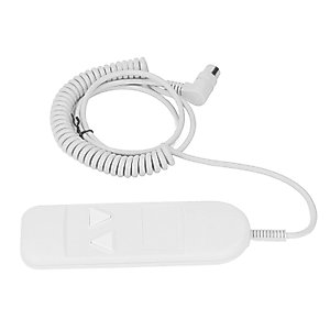 Power Recliner Controller, Plastic 2 Button 8 Pin Remote Handset Controller Up Down Control 90 Degree Angle Round Plug Lightweight for Home