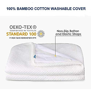 Mattress Topper King, 2-inch Medium Firmness Memory Foam Mattress Pad with Bamboo Washable Cooling Cover