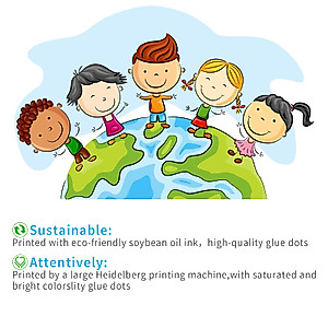 Choclaif Educational Posters for Kindergarten, Elementary School. Classroom Posters with Glue Point Dot for Classroom Decor, Preschool Learning Activities, and Homeschool Supplies(14PCS)