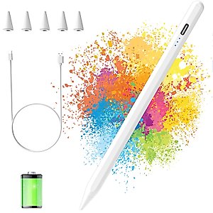 CC Store for iPad Pencil 10/9th Generation,Pen for iPad Stylus Compatible with iPad 2018~2022,for iPad 10/9/8/7/6th Gen,for Air Pro Mini 15 Mins Fast Charging,Palm Rejection & Tilt Sensitive(White)