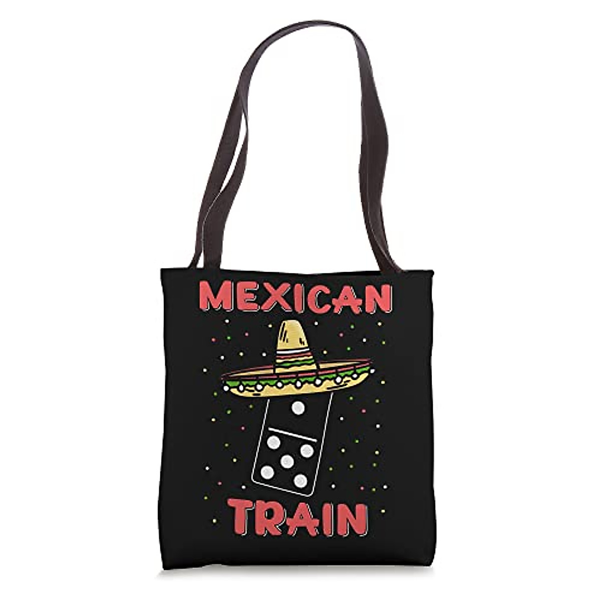 Funny Mexican Trains Dominoes Tote Bag