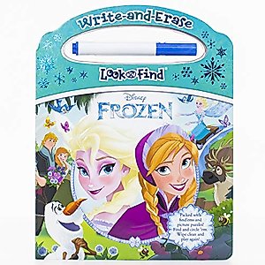 Disney Frozen - Write-and-Erase Look and Find - Wipe Clean Learning Board - PI Kids