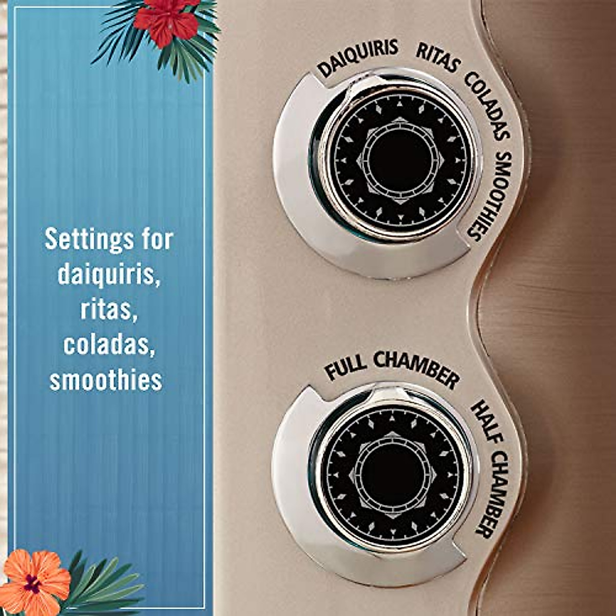 Margaritaville Bali Frozen Margaritas, Daiquiris, Coladas & Smoothies Machine with Self-Dispensing Lever and Mixes and Serves Party-Batch Size, 60 oz. Jar