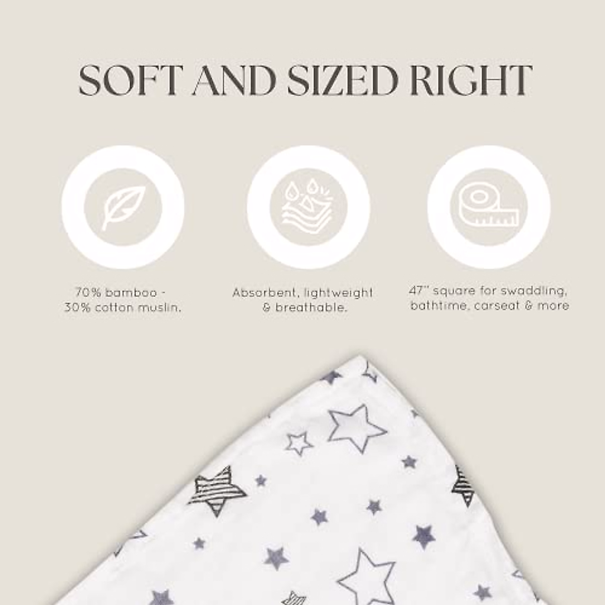 Dodo Babies Swaddle Blanket & Pacifier Clip Set – Four Large Cotton Muslin Receiving Blankets Plus Two Universal Binky Holders and Zip-Close Paci Case – Great for New Girl or Boy