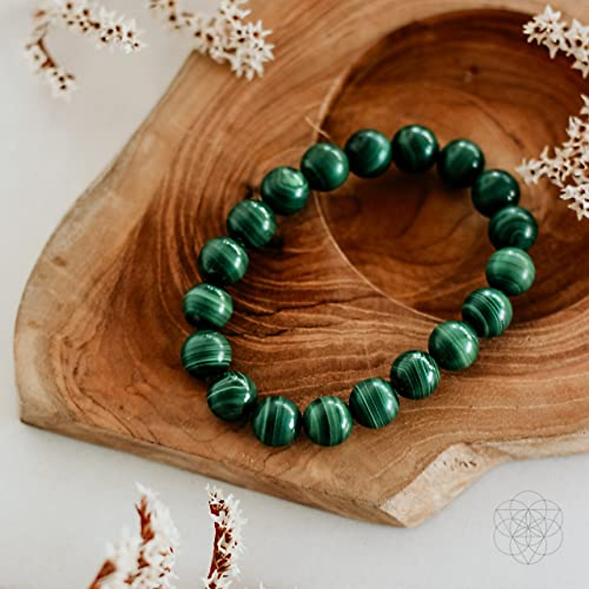Conscious Items anti-anxiety bracelet I no worries bracelets for women and men I comes with malachite gem stones I focusing on the present moment I protect your energy today