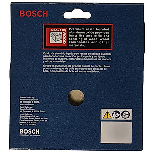 BOSCH SR6R180 5-Piece 180 Grit 6 In. 6 Hole Hook-And-Loop Sanding Discs , Red