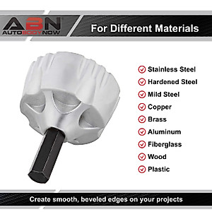 ABN Bolt Deburring Tool - 0.5 to 1.4in Deburring Bit Chamfer Tool Drill Attachment for Steel, Copper, Brass, and Wood