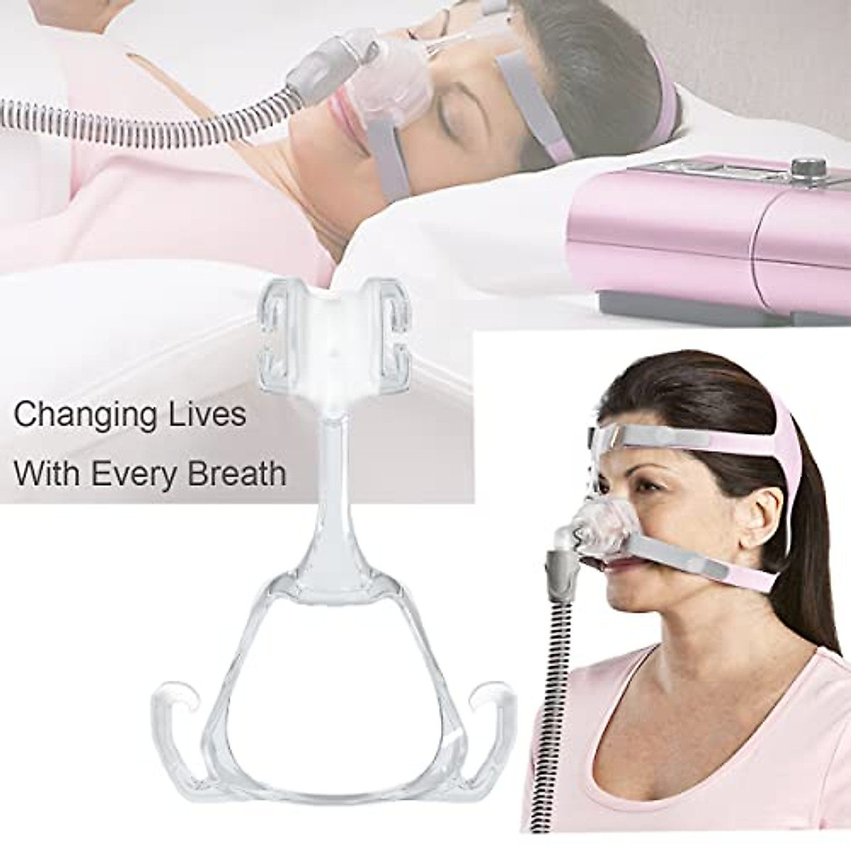 Resmed Mirage Fx Replacement Frame for Mirage fx Nasal mask, Resmed Mirage Fx Headgear Nasal Guard Reuse Breathing Machine Accessory Replacement Fit for Mirage FX Nasal Guard,Standard/Widened