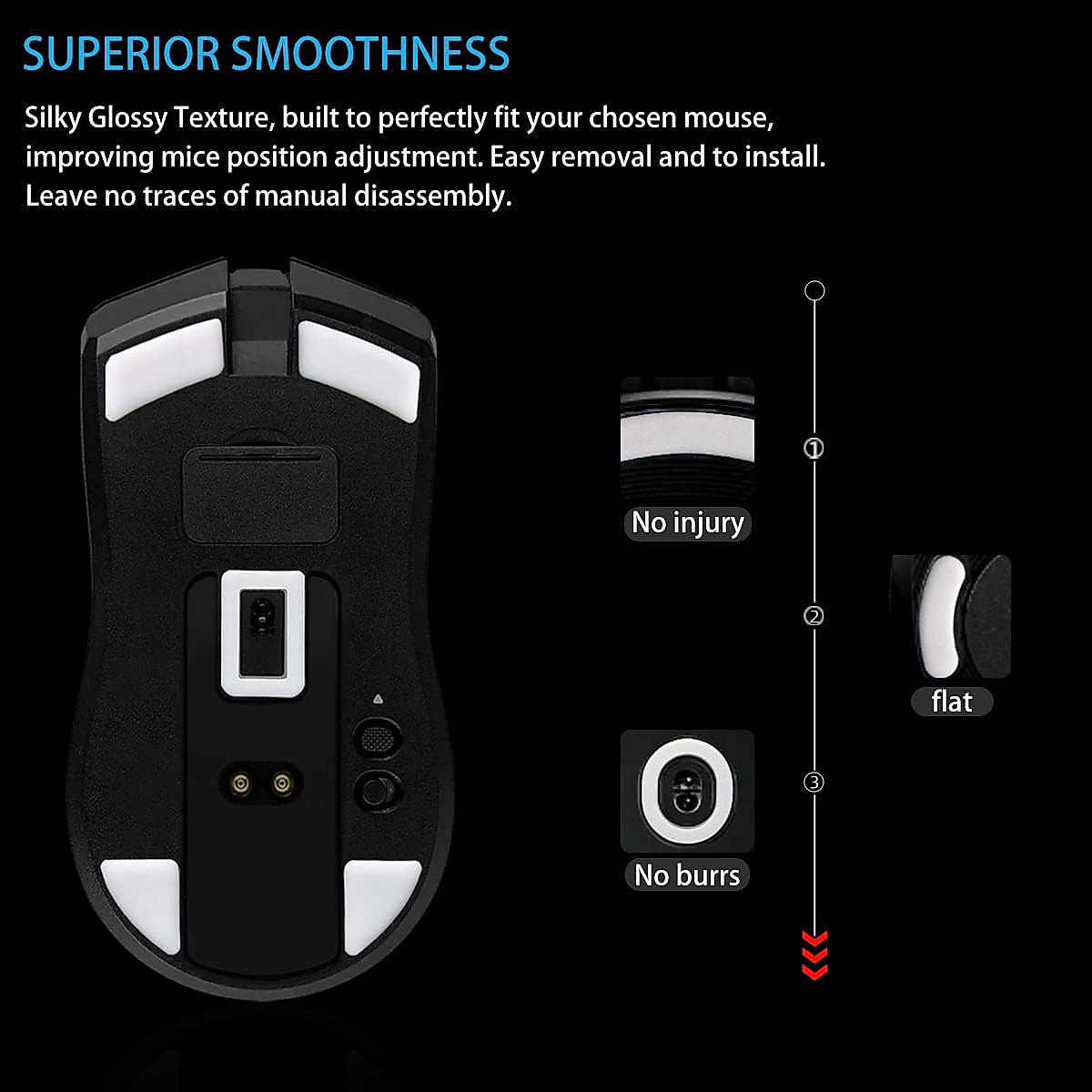 Esports Tiger ICE Mouse Feet for Razer Viper Ultimate