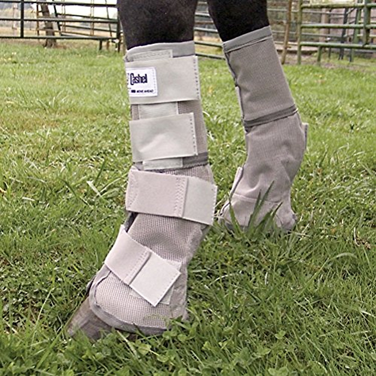 Cashel Crusader Horse Protection Fly Leg Guards, Designer Style, Set of Four, Grey, Blue, Orange or Pink