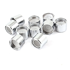 Qtqgoitem Home Water Tap Filter Net Nozzle 19mm Female Thread 10pcs Silver Tone (Model: 283 69c 35e 90d 2ca)