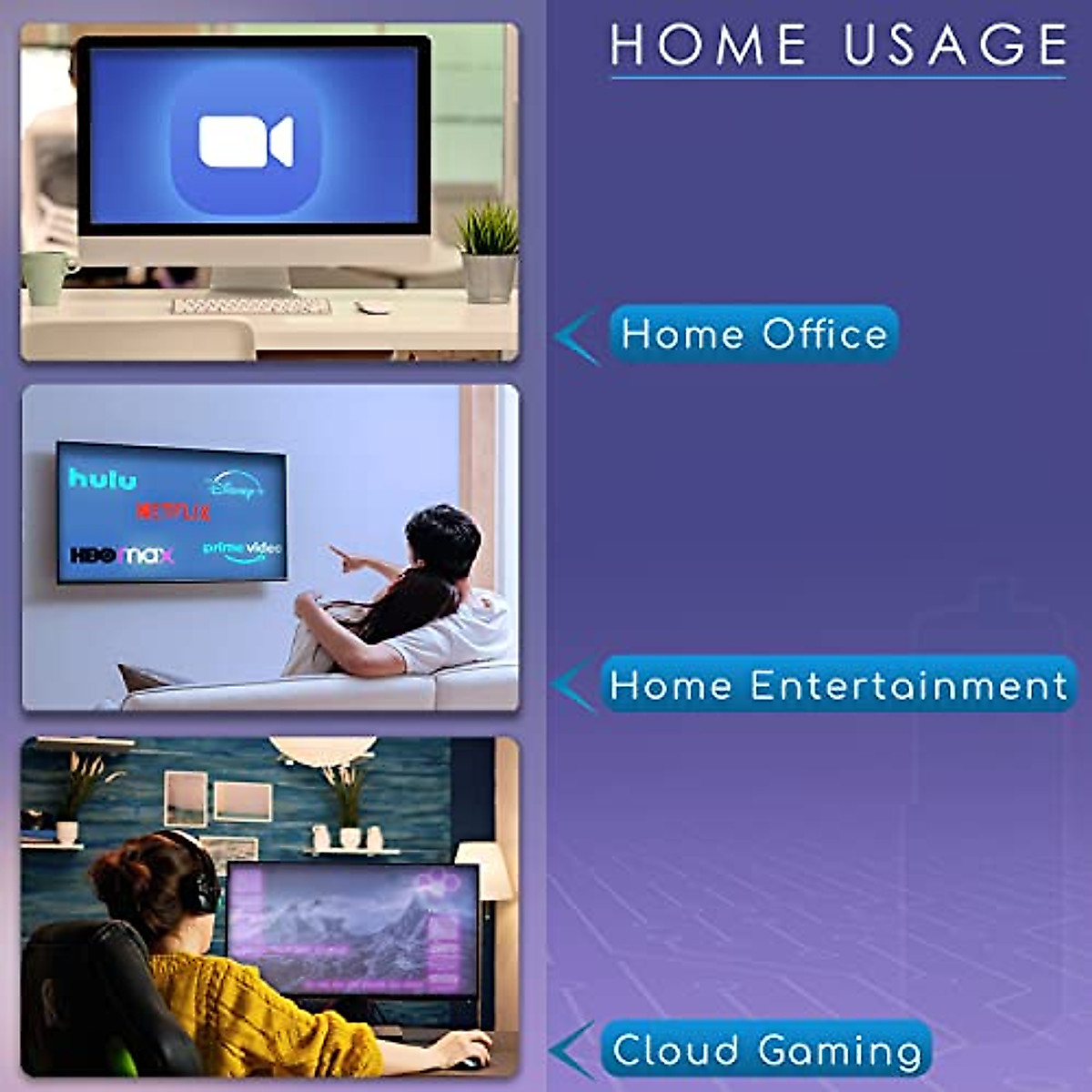 AZULLE Access4 Essential Fanless Mini PC Stick 4GB/64GB – Business & Home Portable Computer, WiFi, Windows 10 Pro, USB & Ethernet Ports