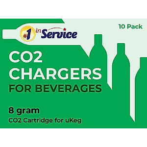 8g CO2 Chargers uKeg 64, 20 Pack