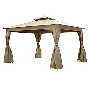 Garden Winds Replacement Canopy for The Allen Roth Finial Gazebo - Standard 350 - Beige