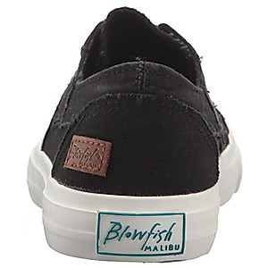 Blowfish Malibu Women's Marley Fashion Sneaker, Black Color Washed Canvas, 7.5 M US