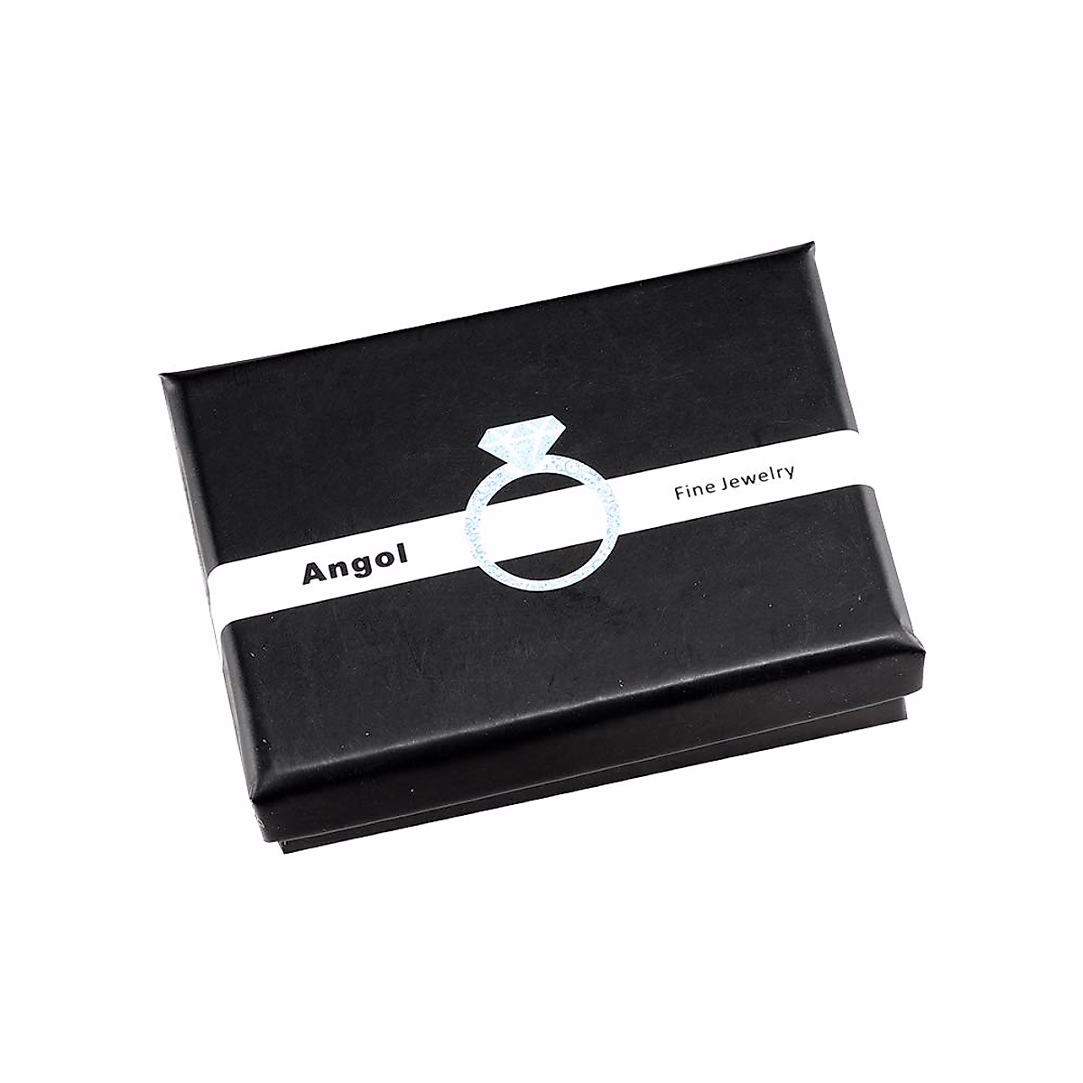 Angol Sterling Silver Moon Phase Rings for Women 925 Silver Moon Ring Hypoallergenic Stacking Statement Band Size 6 7 8 9 10 with Gift Box