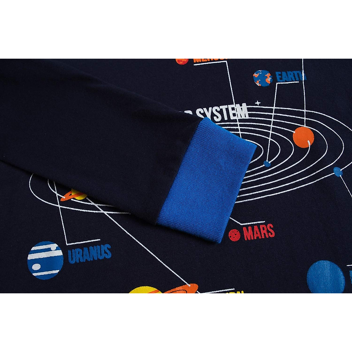 Little Boys Space Pajamas Sets for Toddler 100% Cotton Dinosaur Train Rocket Glow in Dark Sleepwear Long Sleeve 2 Piece kids Clothes Pjs 3-7T starry1-6256-6T