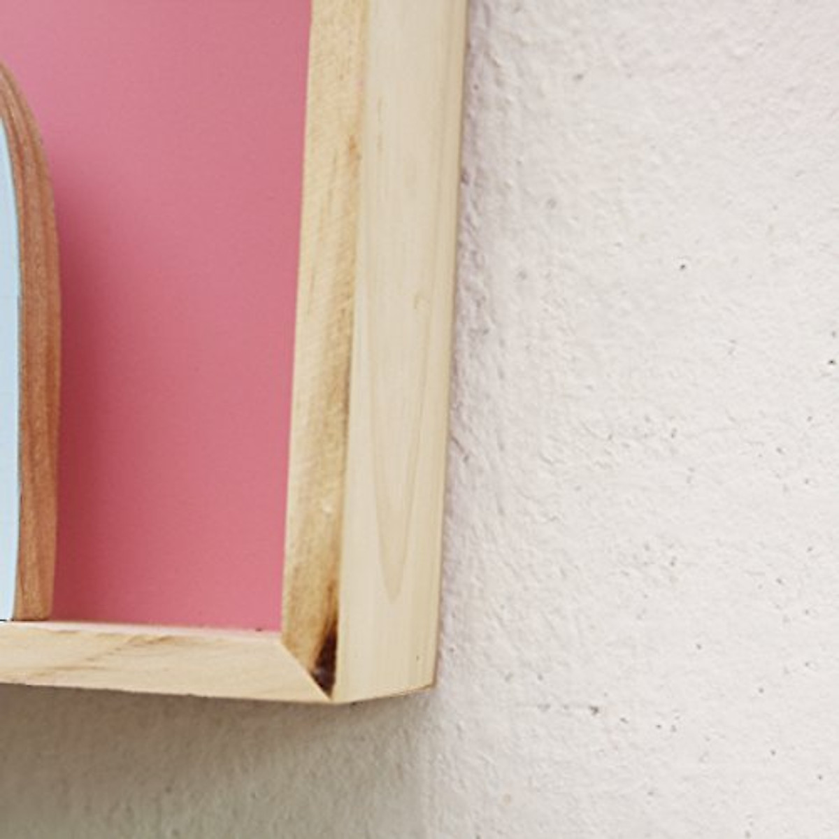 Sweet FanMuLin 2PCS Lovely Wooden House-Shaped Wall Storage Shelf Kid's Room Decoration (White)