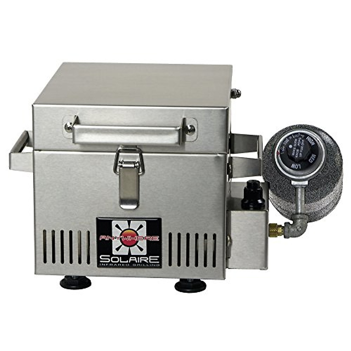 Solaire SOL-IR8A Anywhere Mini Personal Infrared Propane Gas Grill, Stainless Steel