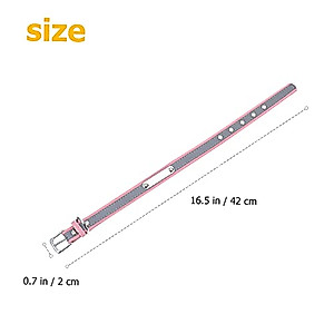 Balacoo 1 Set Pulling Dogs Padded Night Pink Outdoors Traffic with Reflective Leads Breathable Pet Supplies Dog and Collars Medium Rope Jogging Walking for Safety Supple Collar Kit