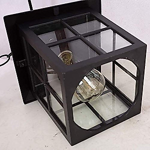 YUANFLQ European Waterproof Square Small Chandelier Outdoor Porch Balcony Decoration Ceiling Pendant Lamp Decorative Courtyard Garden Exterior Balcony Home Courtyard Villa Retro Lantern