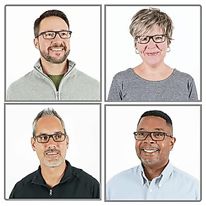 Clic Magnetic Reading Glasses by Slastik, Computer Readers, Soft Foldable Band, Replaceable Lens, Adjustable Temples, Nashi, (S-XL, Black, 1.75 Magnification)