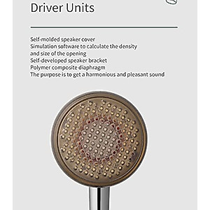 Keephifi in Ear Monitors HZSOUND Bell Rhyme Wired Earphones,15mm Driver Unit HiFi Earbuds with Clear Sound Headset,HiFi Bass Noise-Isolating Headphone for Music,Game,Sport,Audiophile(with mic)…