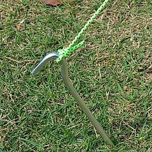 BESPORTBLE 12pcs Tent Pegs Canopy Pegs Anchor Tent Peg Large Tent Stakes Camping Stake Long Tent Stakes Camping Safety Stakes Heavy Tents Awning Rope Fixing Nails Shade Safety Pile