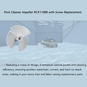 ARYEIELLSOW RCX11000 Pool Cleaner Impeller Replacement to Use with Models RC9990A, RC9950, RC9740