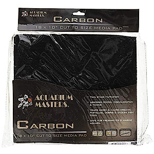 EA Premium Carbon Infused Filter Pad 18x10 - Cut to Fit for Aquariums and Pond