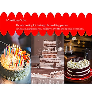 Utooo Stainless Steel Adjustable Round Cake Ring Mold, 6 to 12 Inches Cake Mousse Mold for Baking