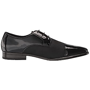 Stacy Adams Men's Pharaoh Cap Toe Oxford, Black, 12 Wide