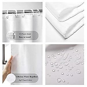 4Pcs Christmas Elk Grinch Shower Curtain Set with Non-Slip Rugs,Bath Mat and Toilet Lid Cover for Bathroom Weighted Lead Hem Polyester,New Year Xmas Winter Holiday Decor with 12 Hooks 72x72 in(50)