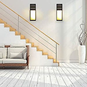 Modern Wall Lamp, Simple Semi-Horizontal LED Light, Home Aluminum Waterproof Lamp, for Corridor Aisle Garden Outdoor, Pack of 2