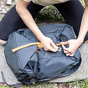 PETZL KLIFF Rope Bag - 36-Liter Rope Bag for Sport Climbing With Removable Tarp - Grey