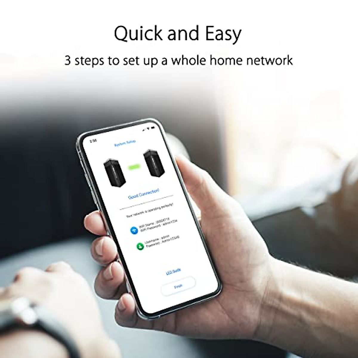 ASUS ZenWiFi Pro AXE11000 Tri-Band WiFi 6E Mesh System (ET12 2PK) - Whole Home Coverage up to 6000 Sq.Ft & 6+ Rooms, Dual 2.5G Ports, 6GHz Band, AiMesh, Included Lifetime Internet Security, Easy Setup