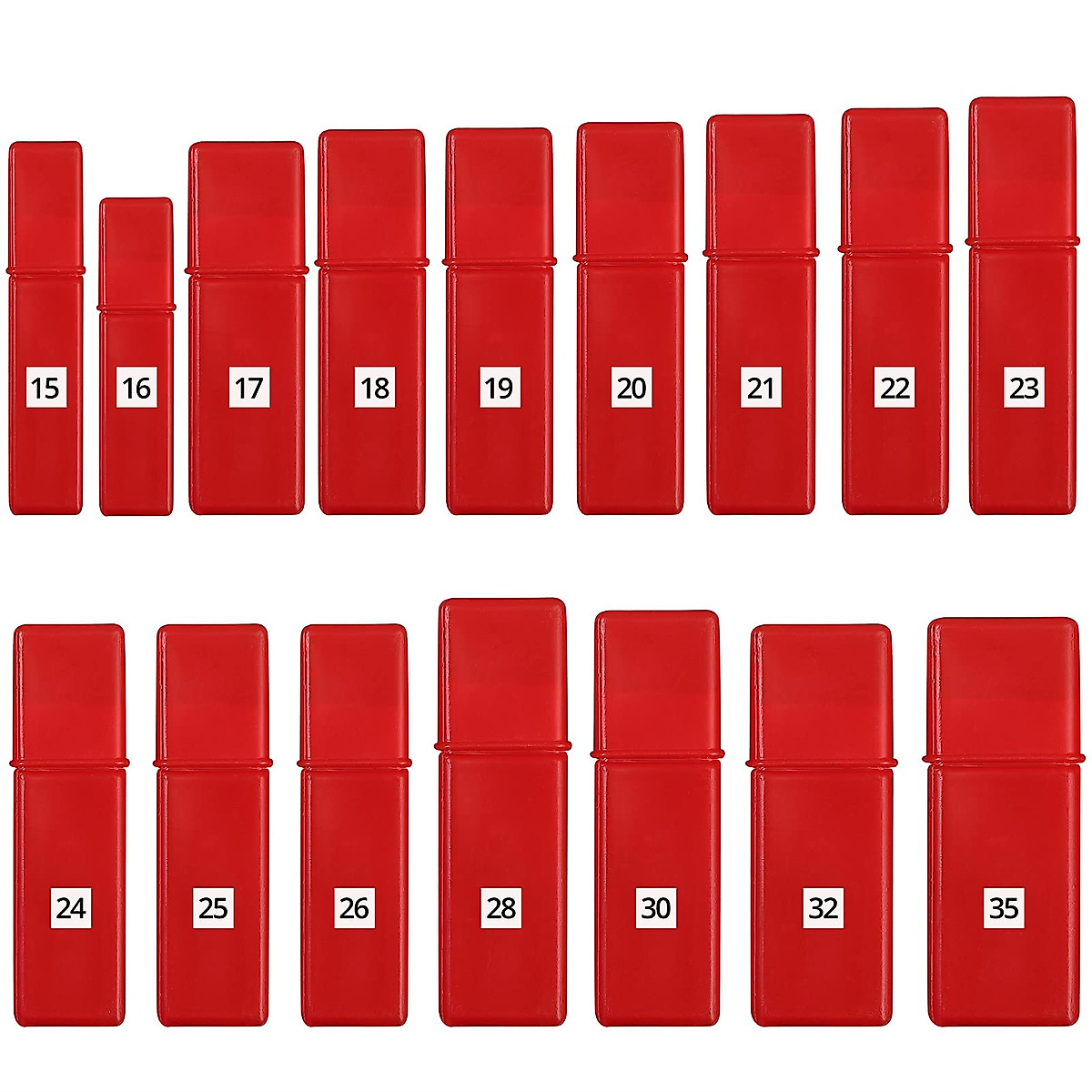 AMTOVL Forstner Drill Bit Set 16 Pcs Carbide Forstner Bits 15-35mm Woodworking Hole Saw Hinge Drill Bit High Speed Steel Drill Bits for Wood Plastic Plywood