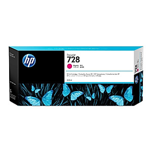 HP 728 Magenta 300-ml Genuine Ink Cartridge (F9K16A) for DesignJet T830 MFP & T730 Large Format Plotter Printers